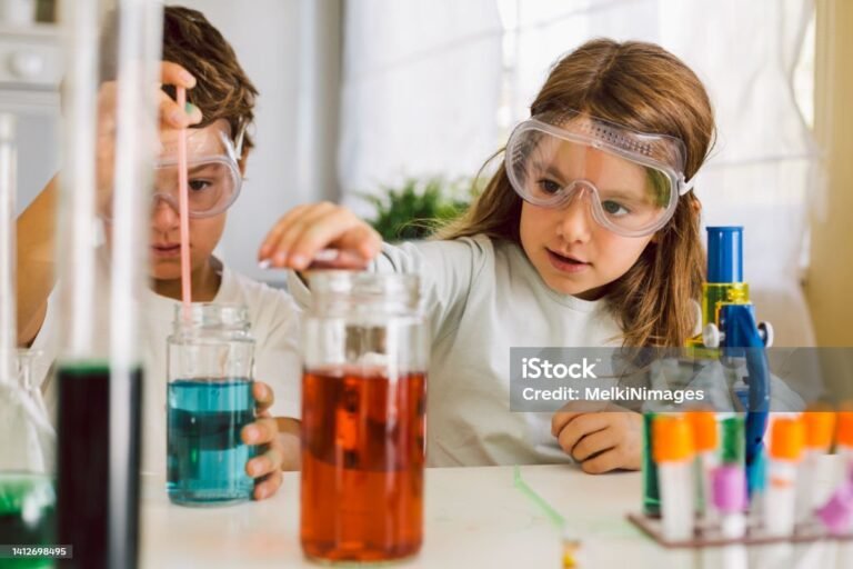Children playing experiments at home, having fun in the kitchen - HEY ...